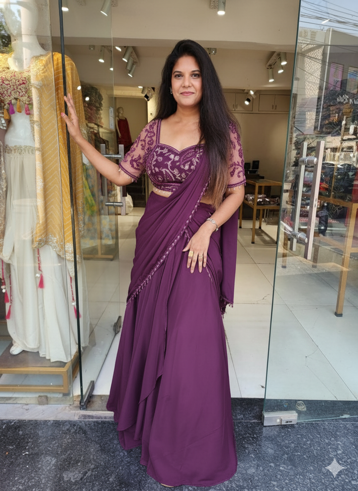 Shop Latest Designer Indian Drape Sarees Online For Women – MODERNSAHIBA